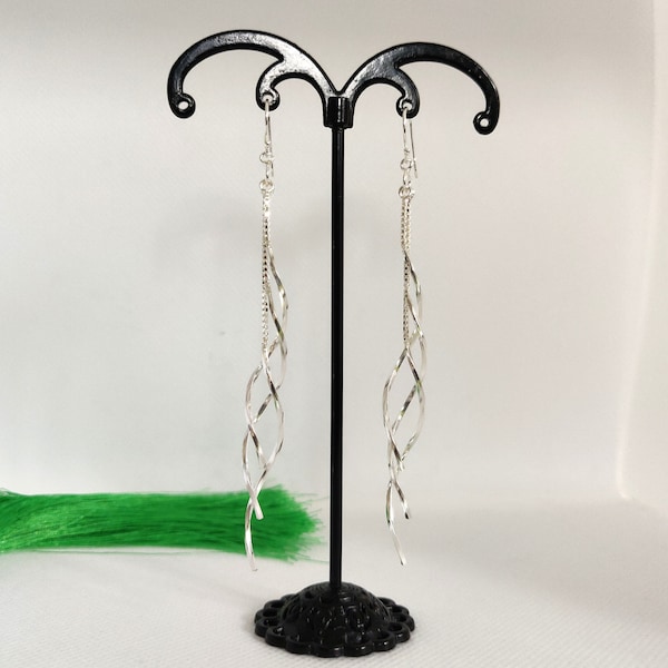 Box Chain Earrings - Etsy UK