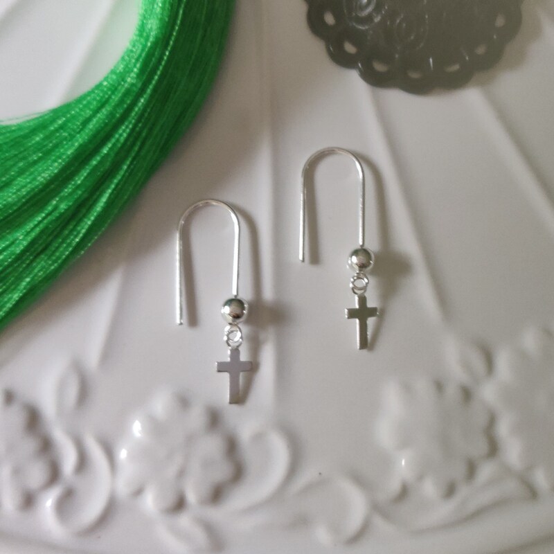Cross Earrings - Etsy