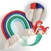 DISNEY INSPIRED ARIEL Rainbow Disney Decor, Macrame Rainbow, Fibre Art ...