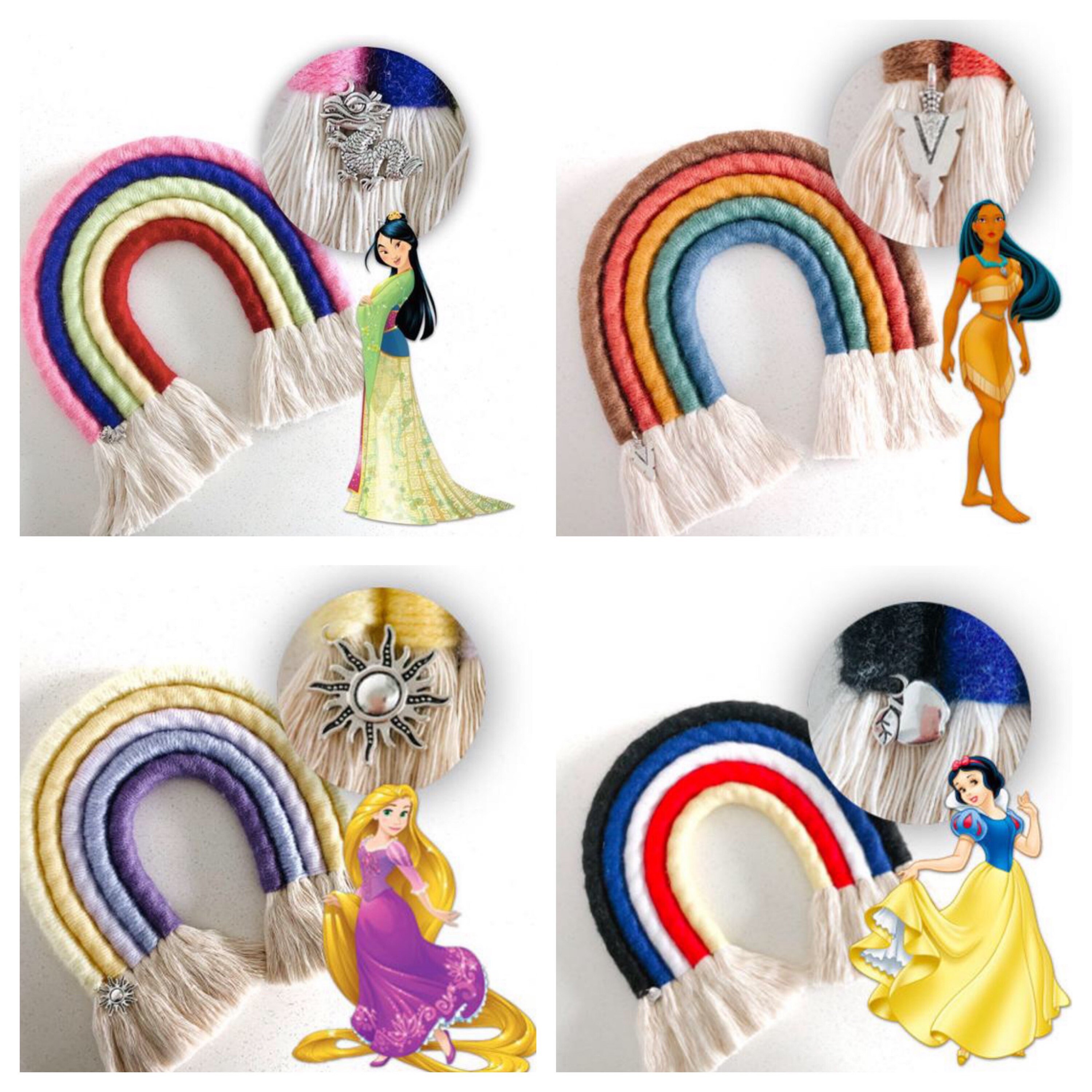 DISNEY INSPIRED RAPUNZEL Rainbow Disney Decor Macrame | Etsy