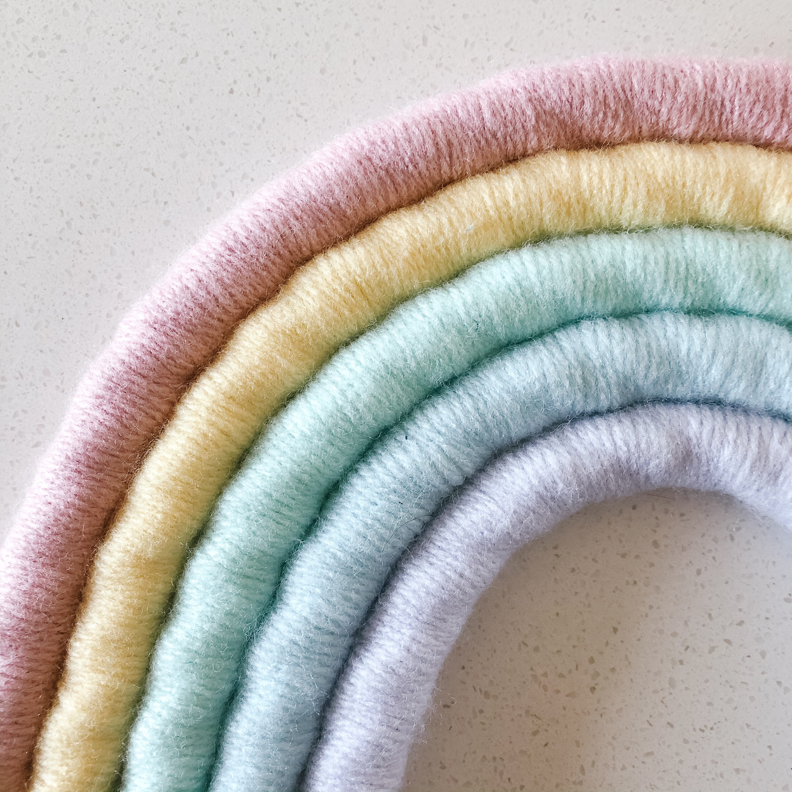 PASTEL RAINBOW Macrame Rainbow Fibre Art Rope Rainbow - Etsy