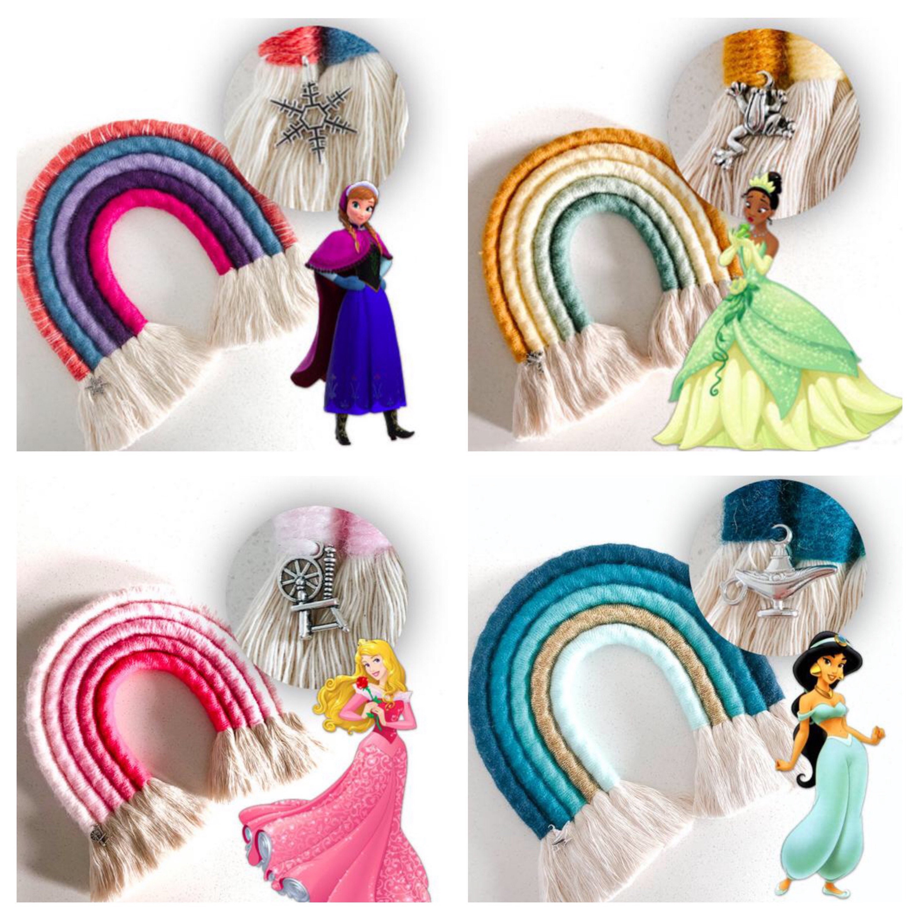 DISNEY INSPIRED RAPUNZEL Rainbow Disney Decor Macrame | Etsy