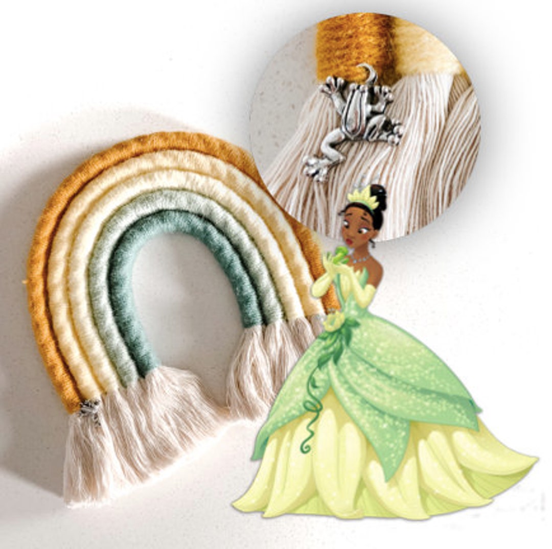 DISNEY INSPIRED TIANA Rainbow Disney Decor, Macrame Rainbow, Fibre Art ...