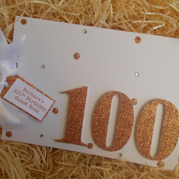 100th Birthday Guest Book - Etsy