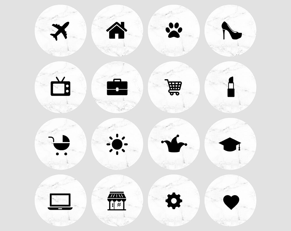 Instagram Story Highlights Icons Set of 30 Instagram Icons - Etsy