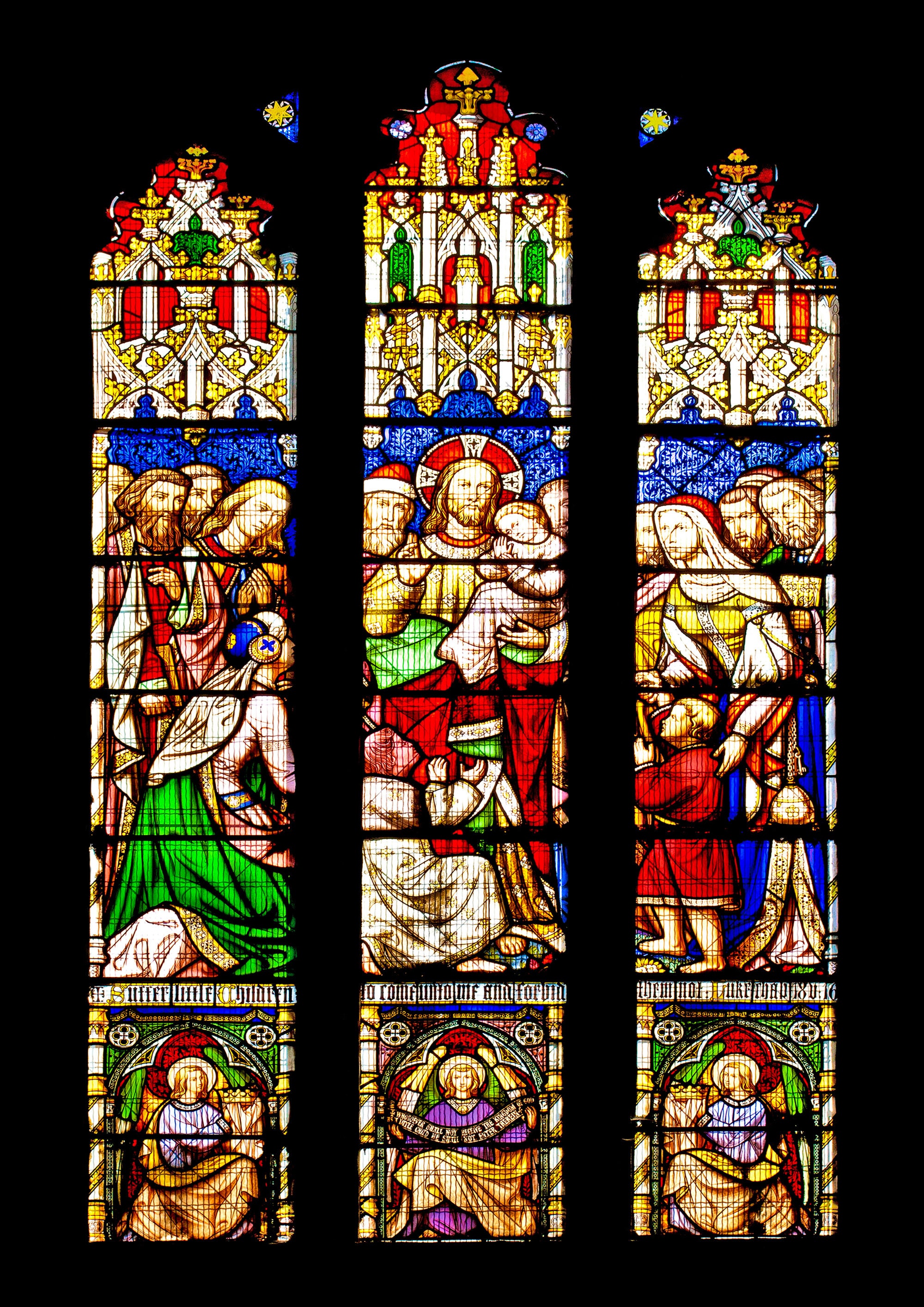 Church Stained Glass Window Photography Religious Scene - Etsy