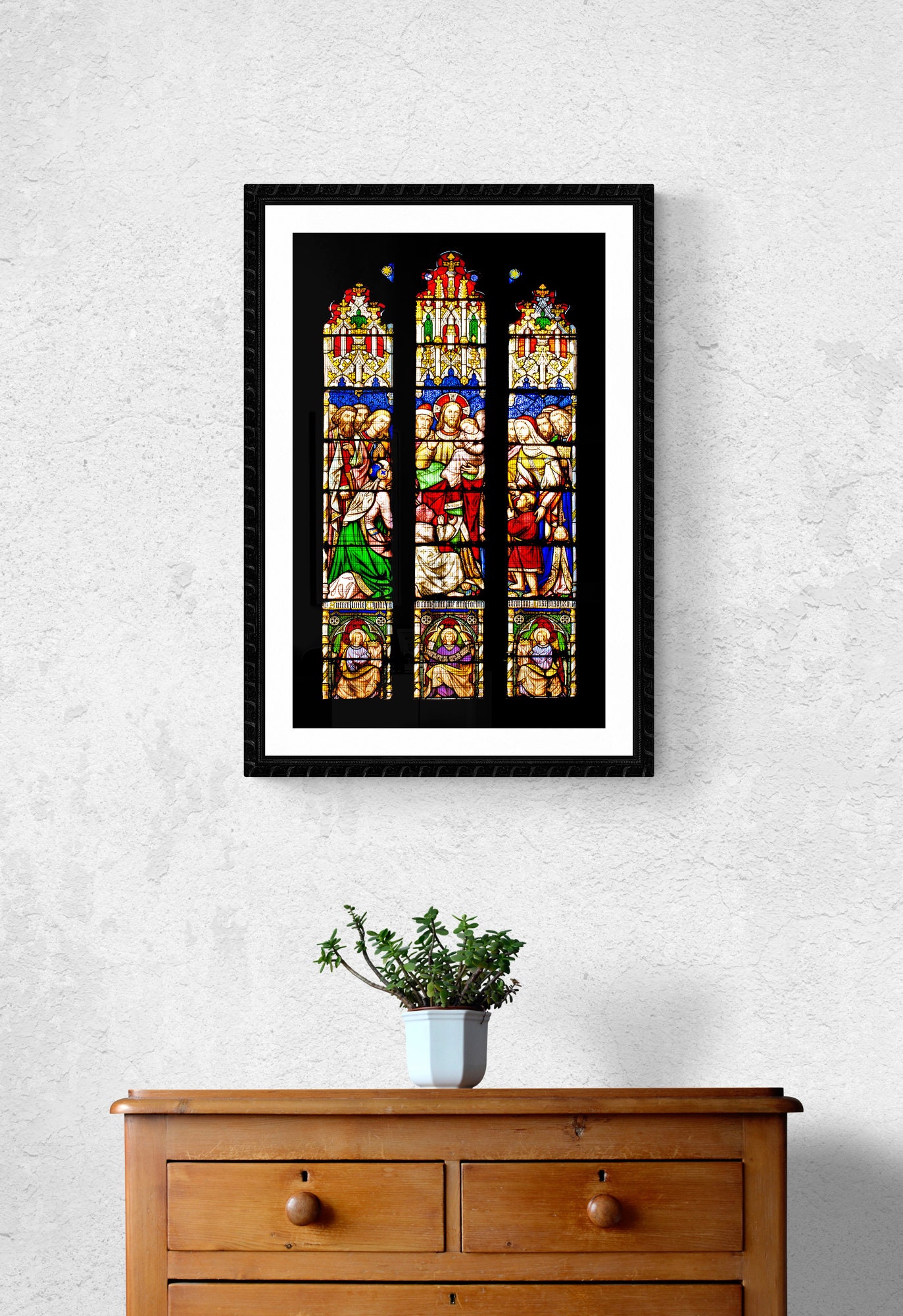 Church Stained Glass Window Photography Religious Scene - Etsy UK