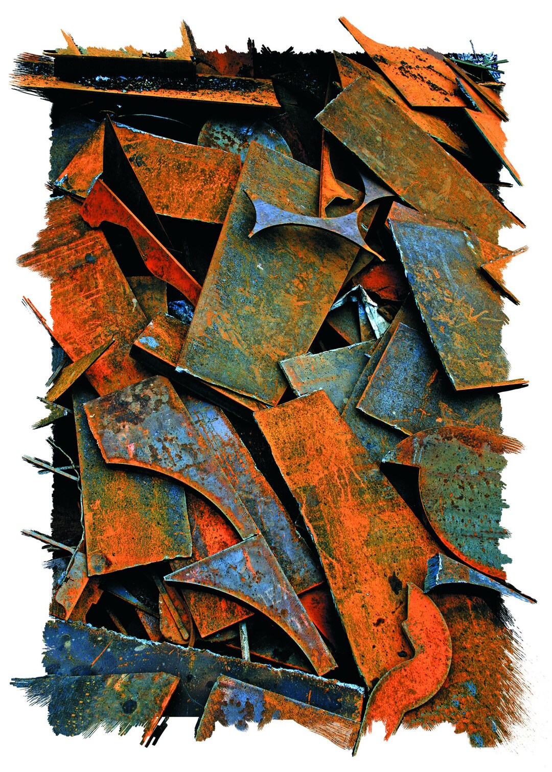 Rustic Metal Shapes Artistic Photograph Loft Apartment Art, Unique ...