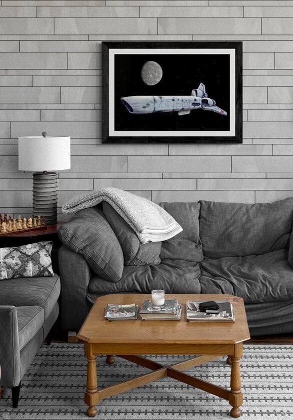Space Exploration Science Fiction Wall Art, Sci-fi Futuristic Concept ...