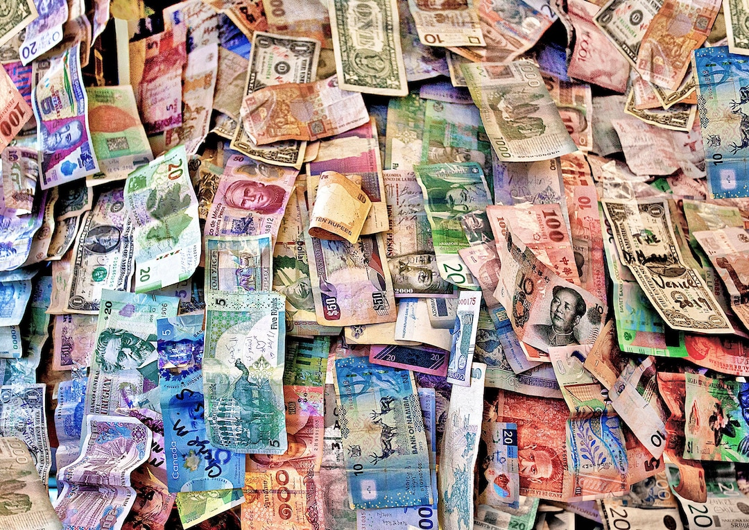 Colour of Money Wall Art, Colourful Cash Wall Photograph, Money ...
