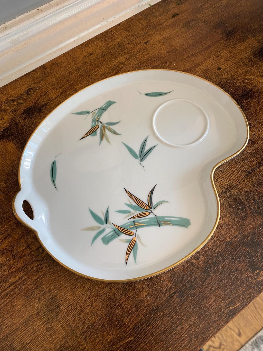 Grand Millennial Vintage Noritake Bamboo Pattern Tea and Snack Plate ...