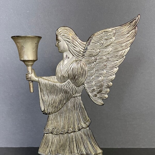 Silver Angel Statue - Etsy
