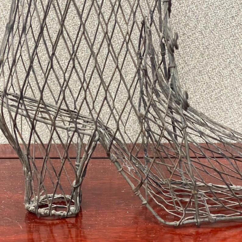 Wire Mesh High Healed Boot Rustic Decor - Etsy