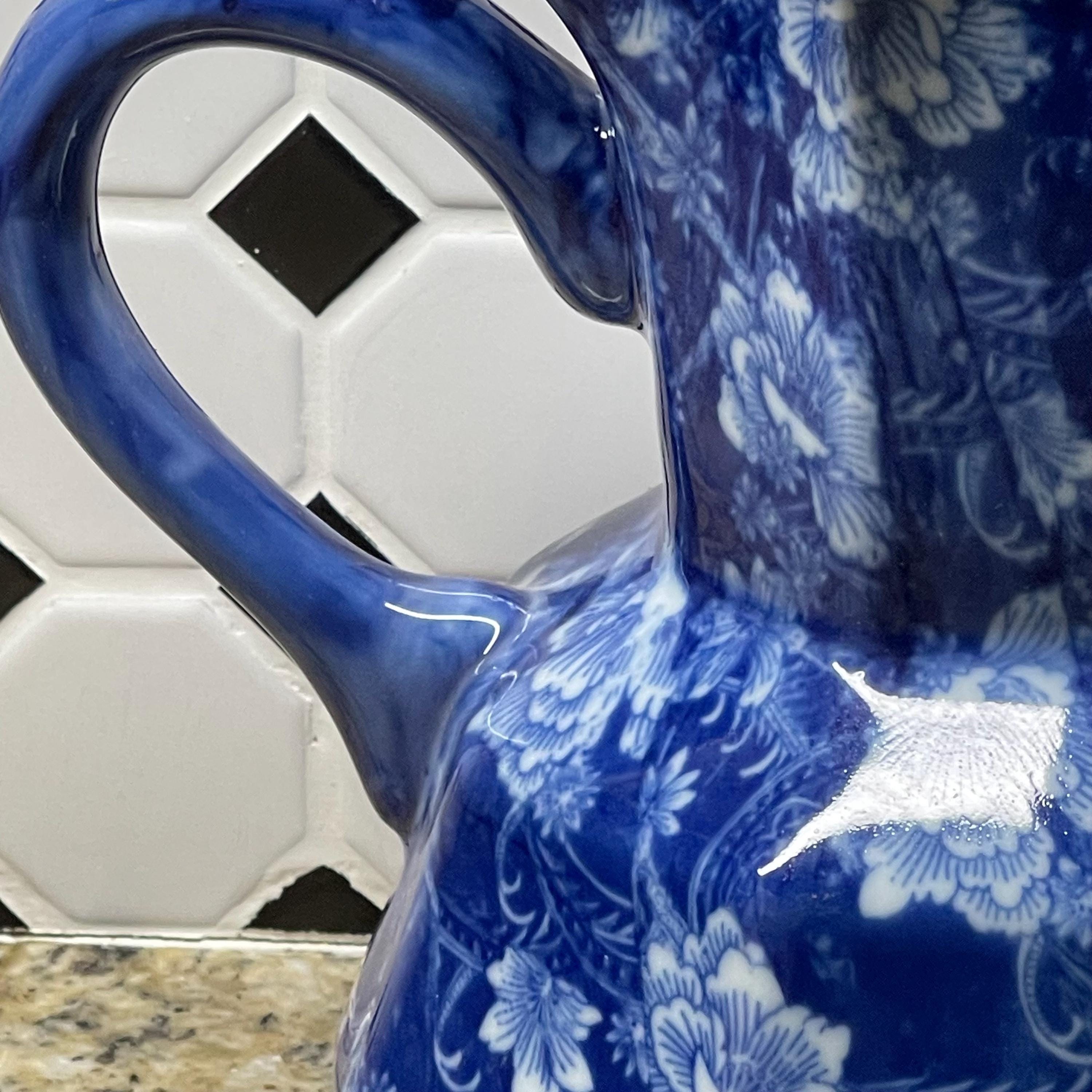 Victoria Ware Ironstone Blue and White Floral Jug Tableware - Etsy
