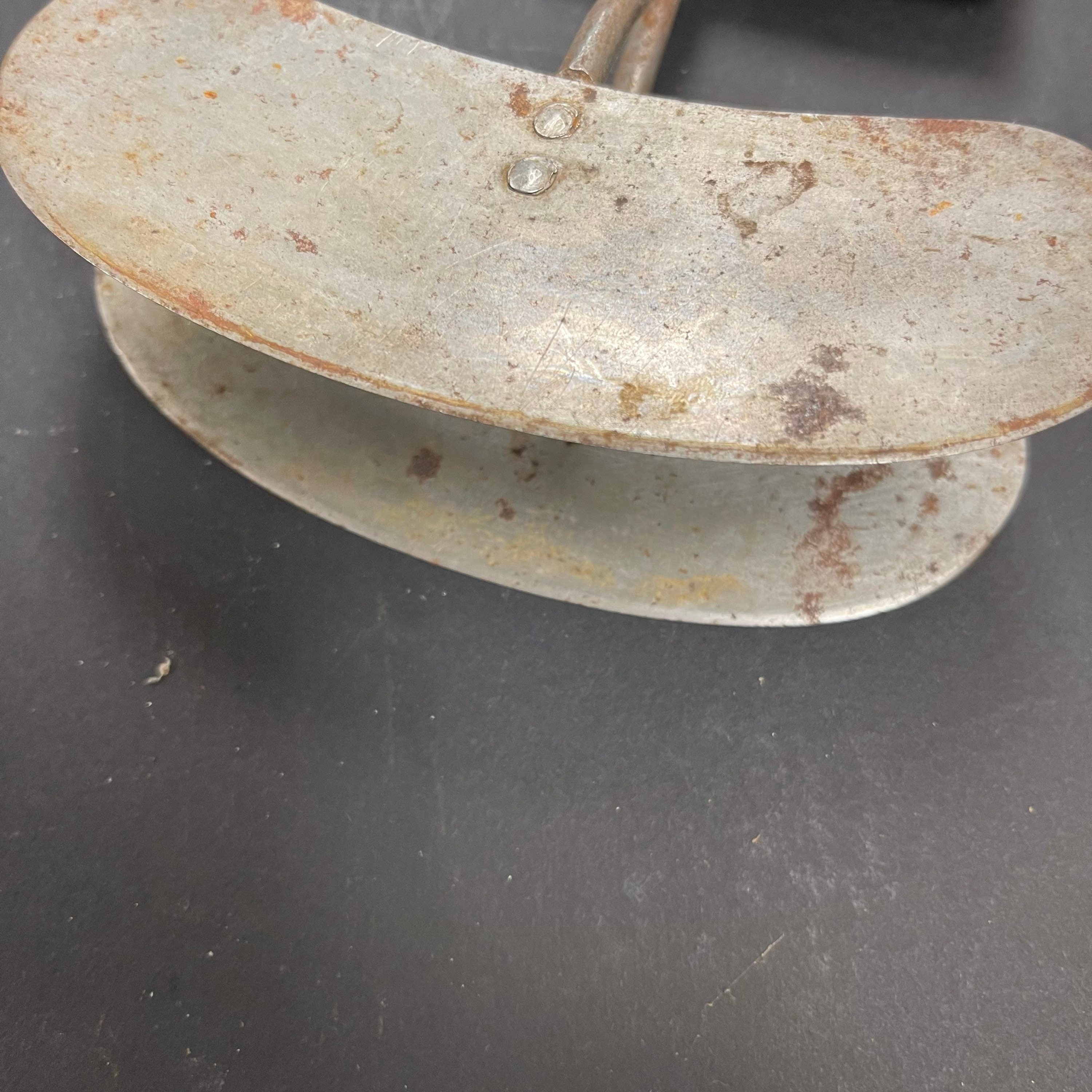 Vintage Food Chopper Wood Handle Double Blades - Etsy