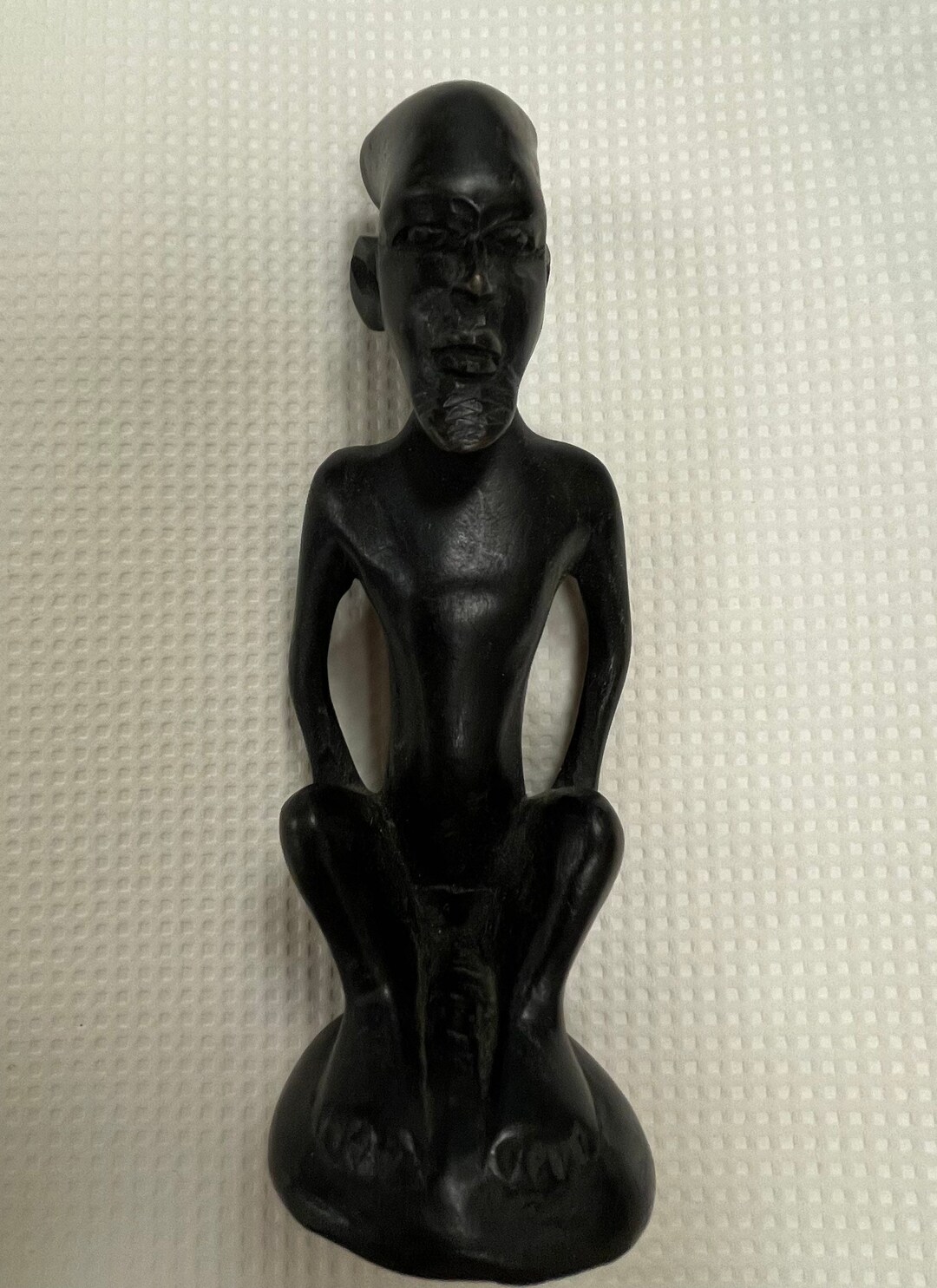 Wooden African Statue / Tribe Hand Carved Thinking Man - Etsy