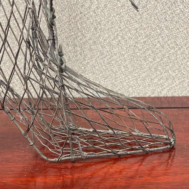 Wire Mesh High Healed Boot Rustic Decor - Etsy