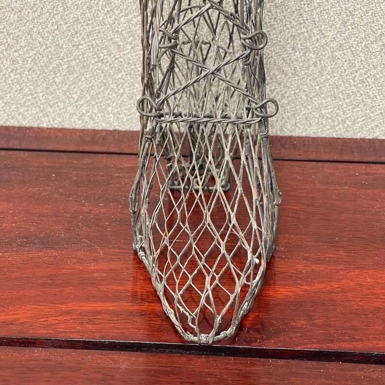 Wire Mesh High Healed Boot Rustic Decor - Etsy