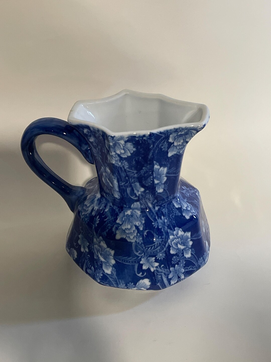 Victoria Ware Ironstone Blue and White Floral Jug Tableware - Etsy