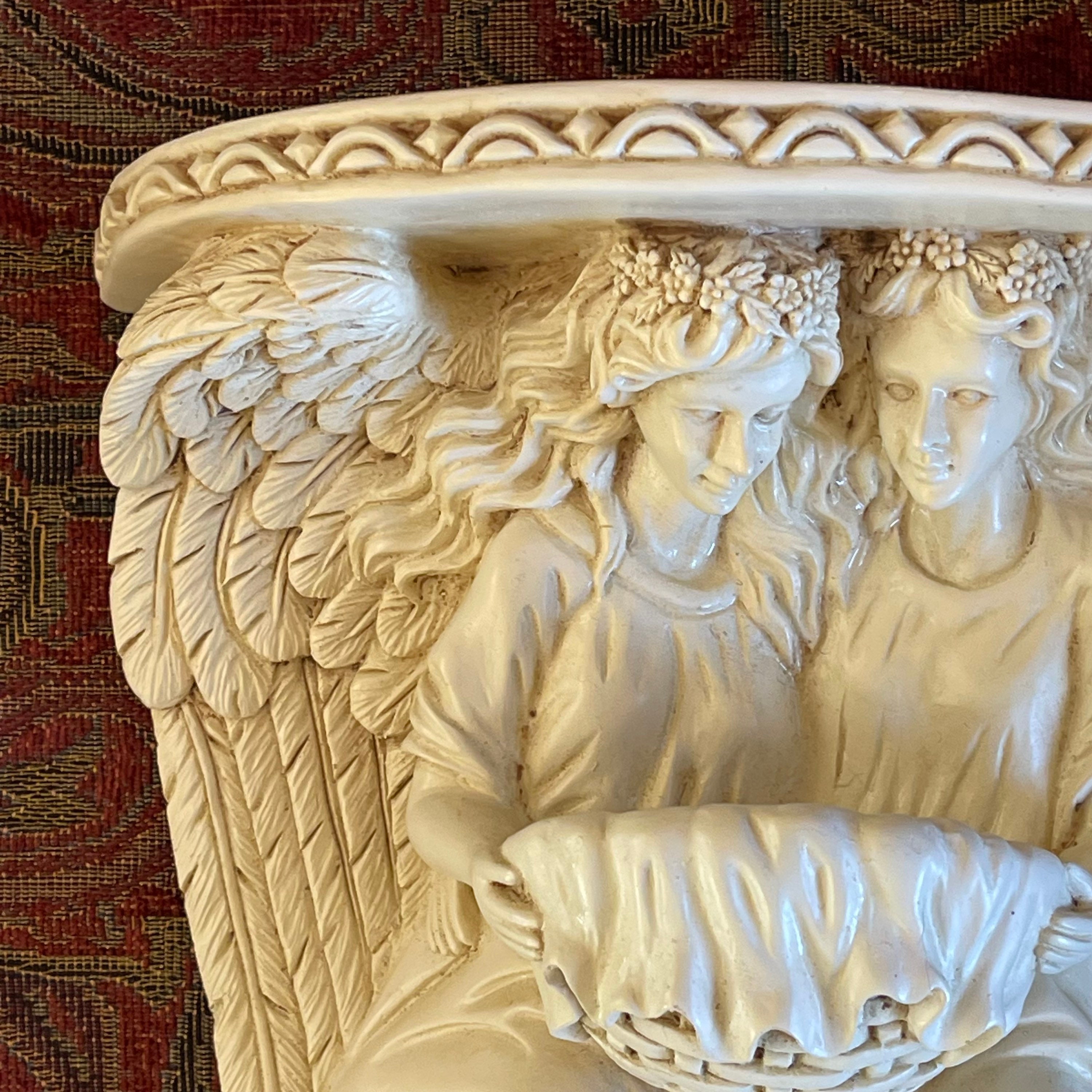 Angles Shelf / Cherub / Home Decor Shelves TWO ANGELS - Etsy