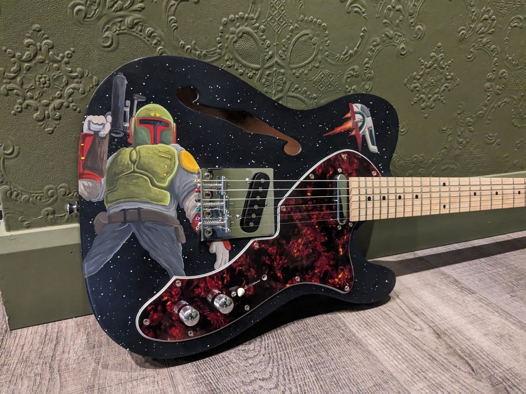 Custom Painted "bounty Hunter" Thinline Tele Build - Etsy