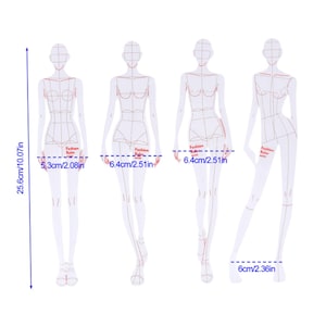 Fashion Drawing Ruler, Manequin Ruler, Designer Ruler, Pattern Making ...