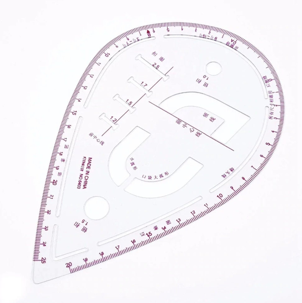 7pcs/set French Curve Ruler Pattern Making Ruler Tailor - Etsy