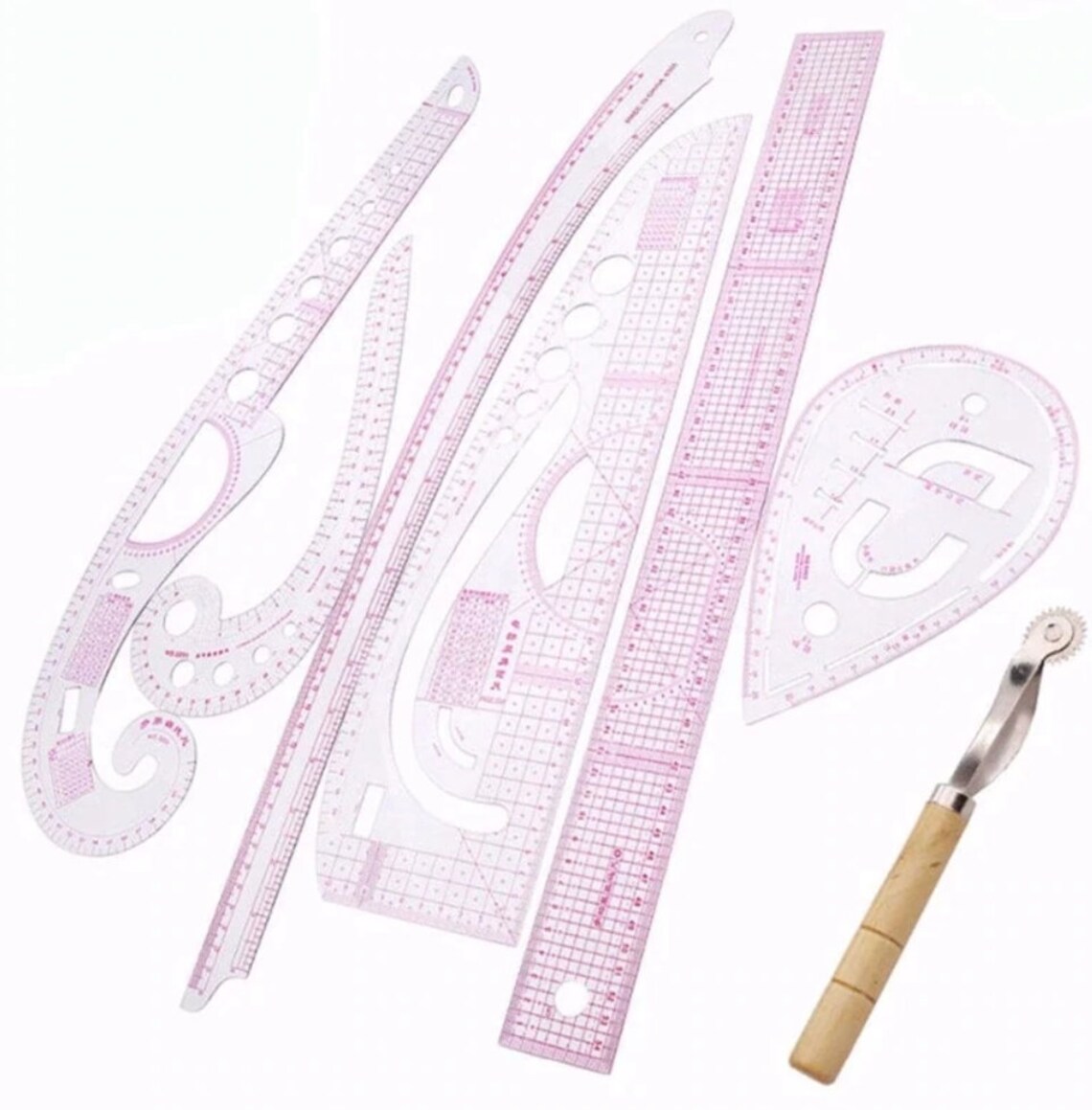 7pcs/set French Curve Ruler Pattern Making Ruler Tailor - Etsy