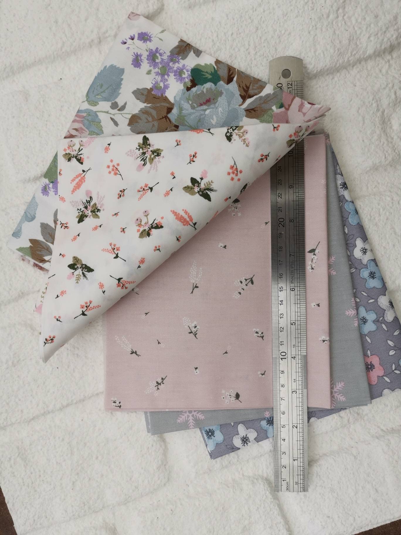 Pink Bundle of 8pcs 100% Cotton Fabric Cuts Sized 50x40cm - Etsy