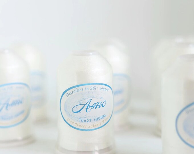 Water Soluble Thread Wash Away Thread Sewing Thread White - Etsy