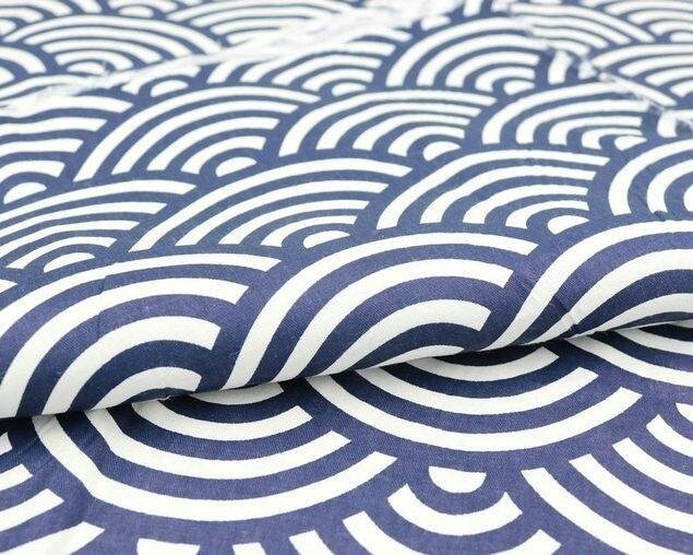 Oriental fabric 100% cotton Japanese fabric Waves design | Etsy