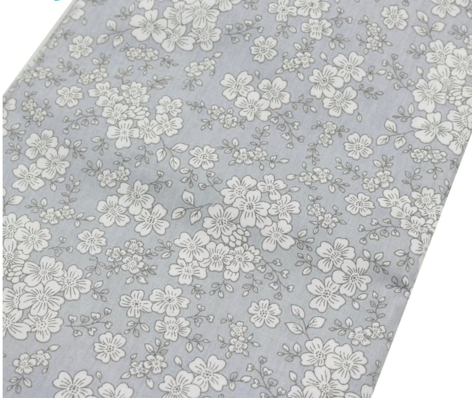 Grey Fabric by the Yard Cotton Twill Fabric Grey Cotton - Etsy