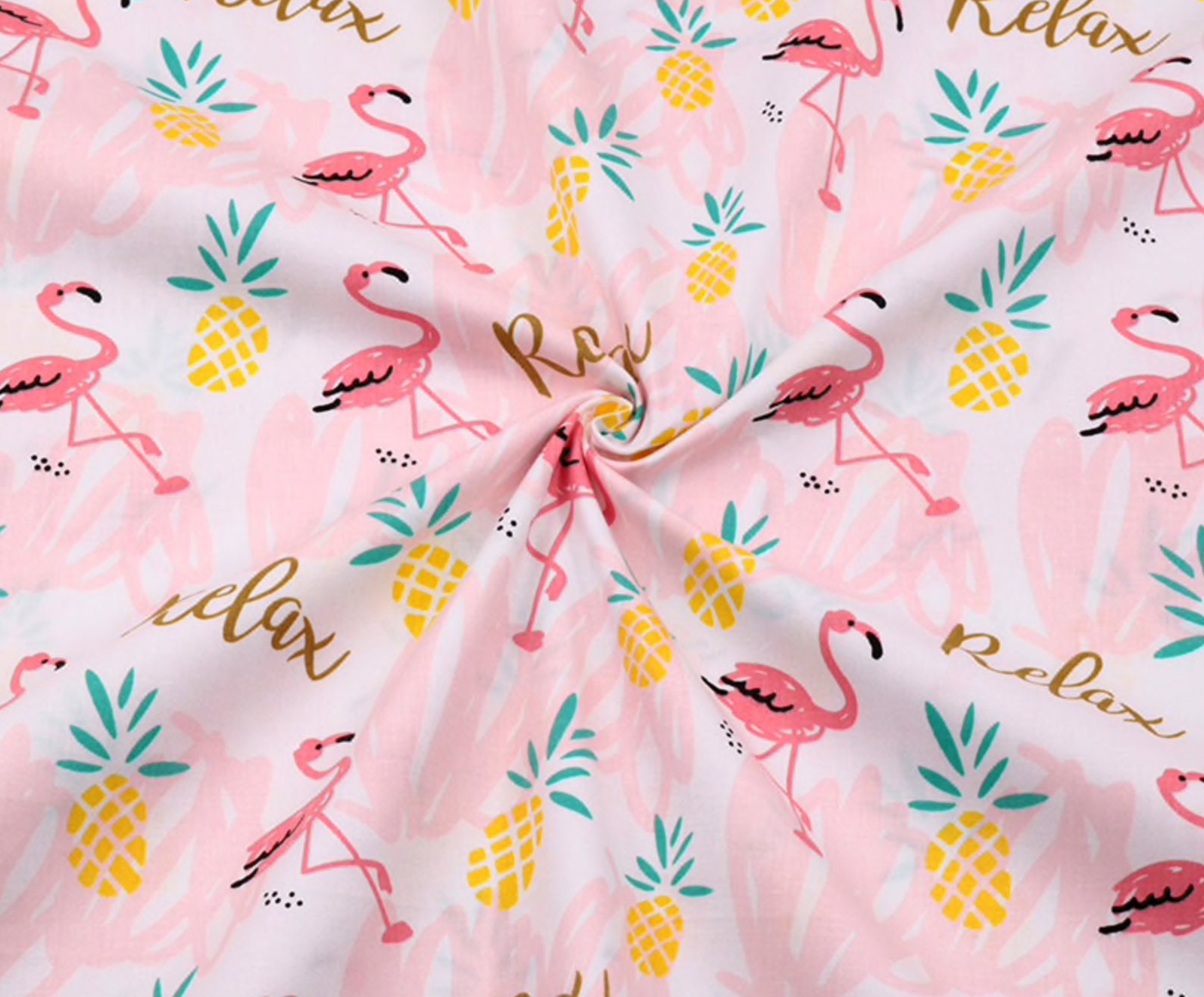 Pink Flamingo Cotton Fabric Flamingo Sewing Pink Flamingo - Etsy