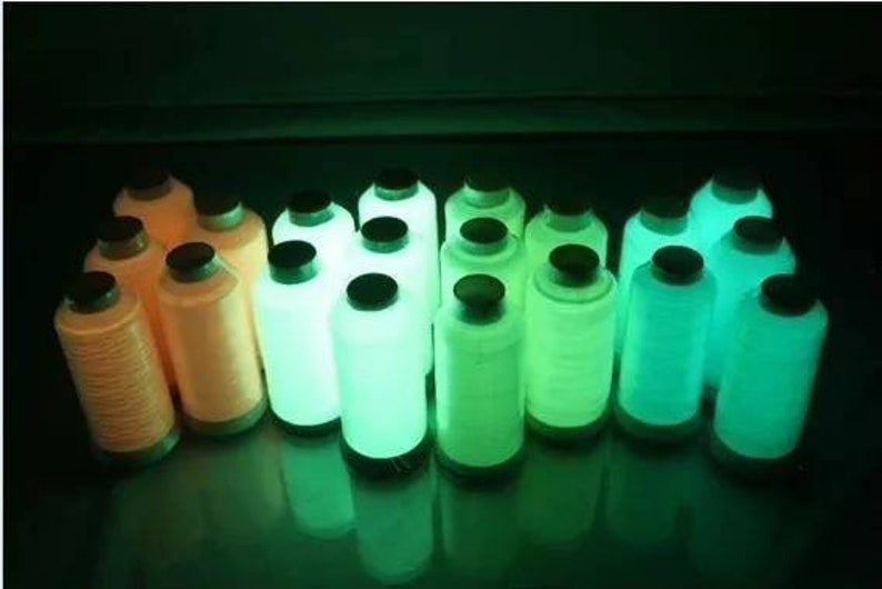 Glow in the Dark Thread Embroidery Thread Sewing Thread - Etsy