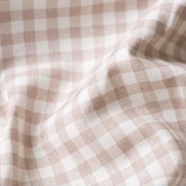 Checked Linen Fabric - Etsy