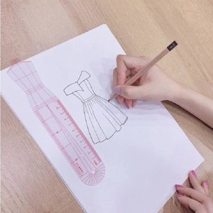 Fashion Drawing Ruler, Manequin Ruler, Designer Ruler, Pattern Making ...