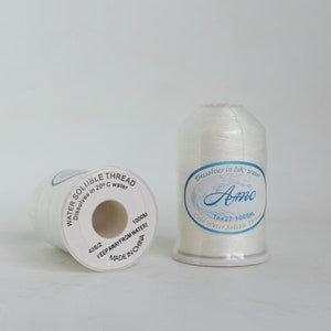Water Soluble Thread Wash Away Thread Sewing Thread White - Etsy