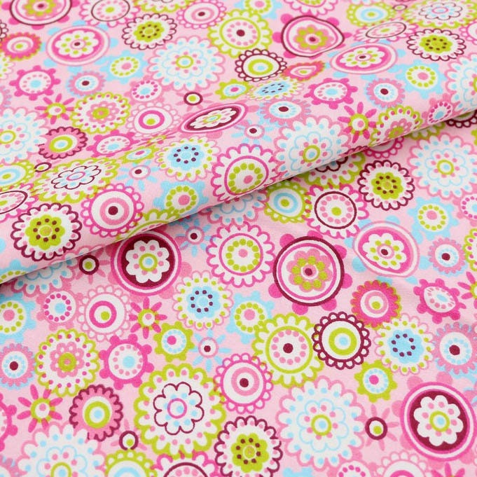 Flower Fat Quarters, 5 Piece 40x50cm/15,7x19.7inch, 100% Cotton Fabric ...