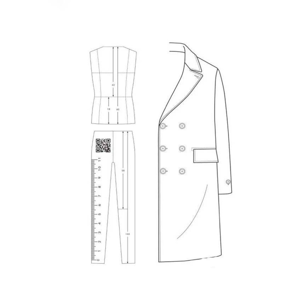 Fashion Drawing Ruler Manequin Ruler Designer Ruler Pattern | Etsy