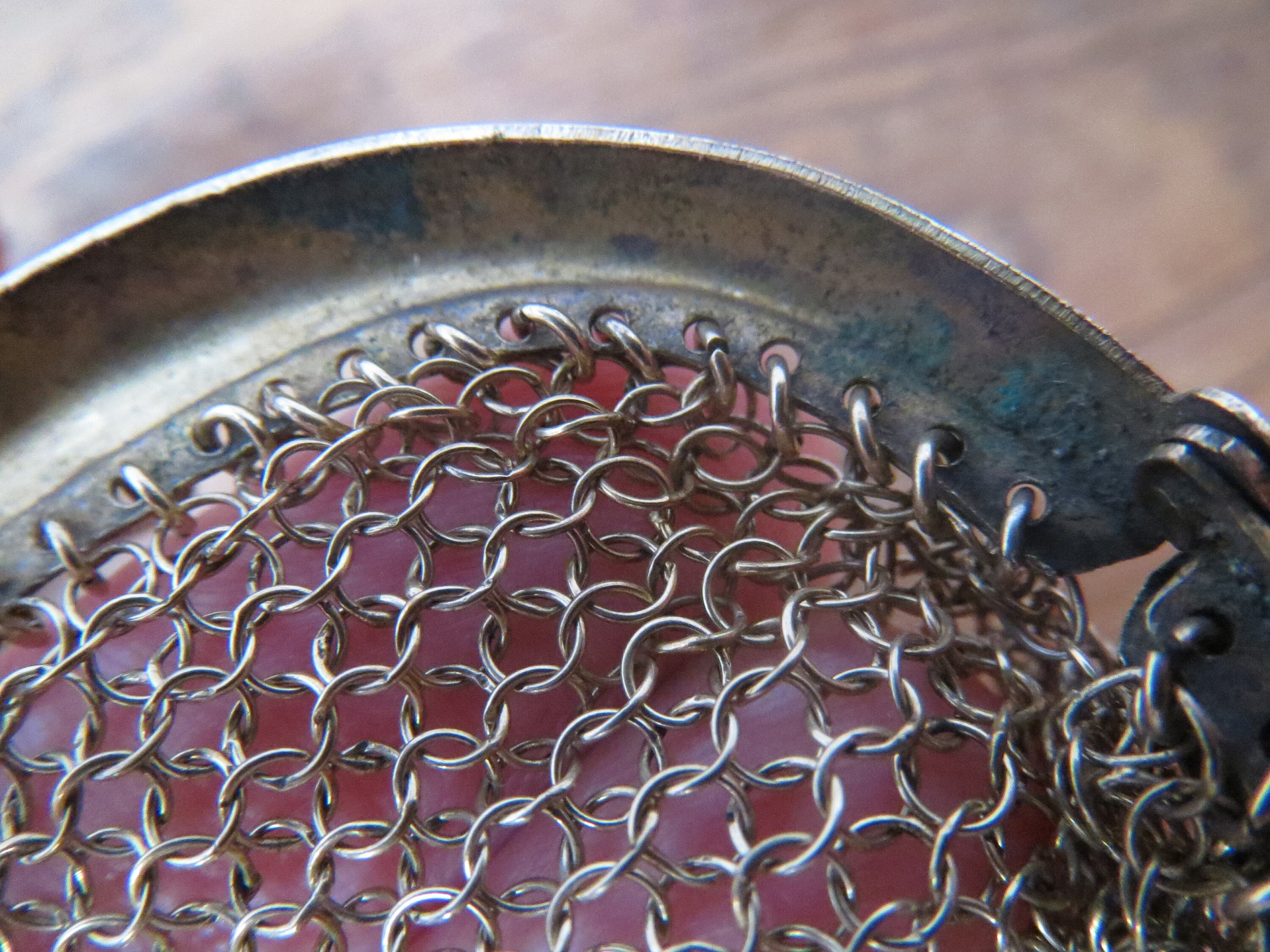 Antique French 1920s Chainmail Chatelain Purse Medieval Silver - Etsy