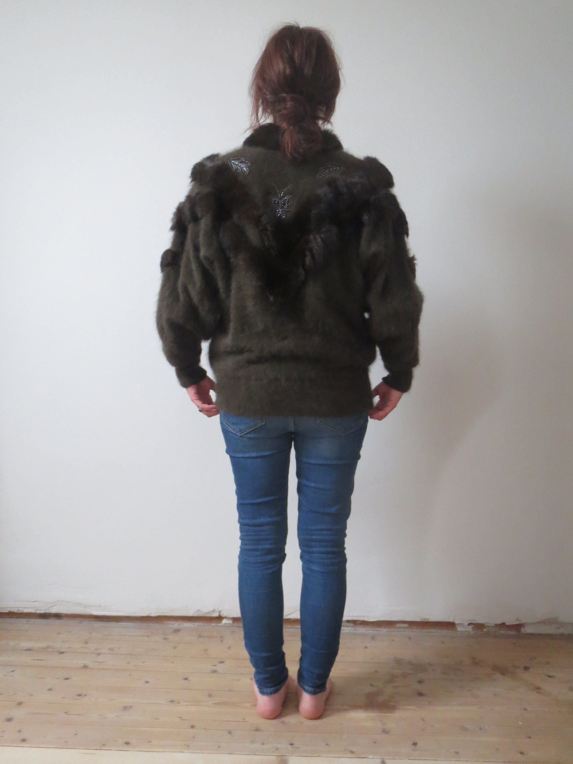Vintage French 1970s 1980s Angora Rabbit Jacket Cardigan - Etsy