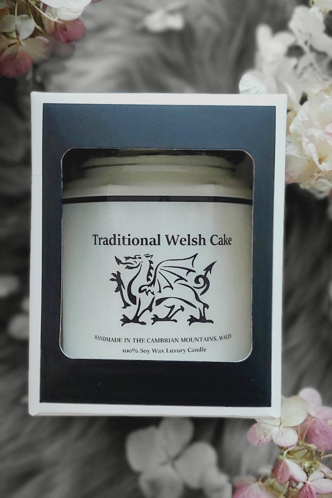 Hand Poured Traditional Welsh Cake Soy Wax Candle Made in Wales A ...