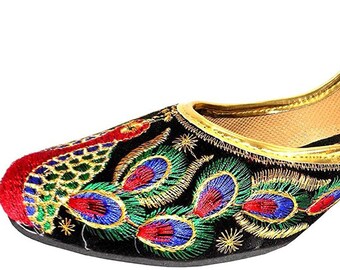 Peacock slippers | Etsy