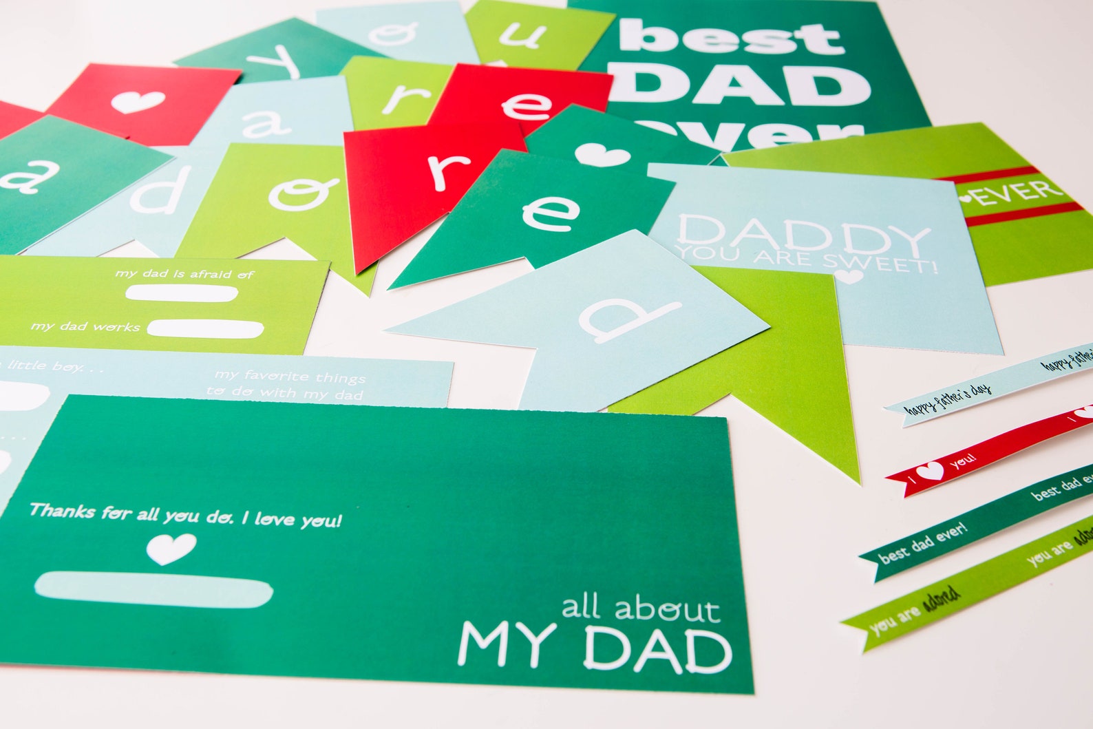 Father's Day Printable Bundle, Instant Download, Gift for Dad, Gift ...