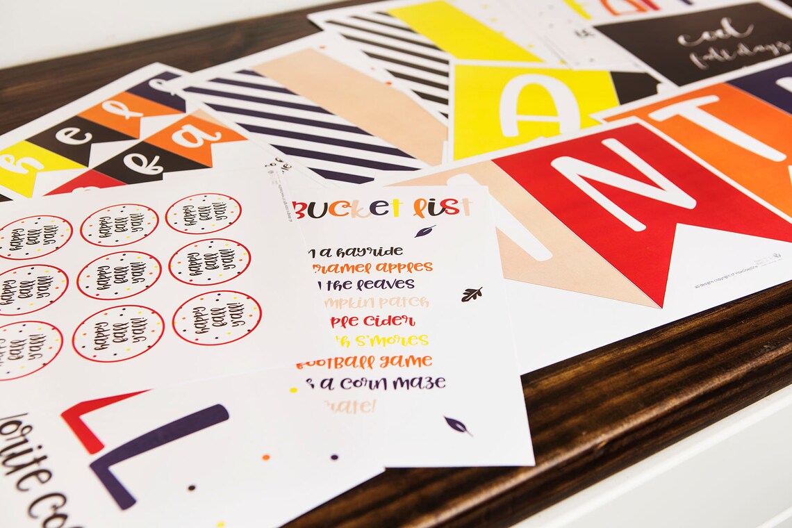 Fall Printable Bundle Instant Download Printable Decor Home - Etsy