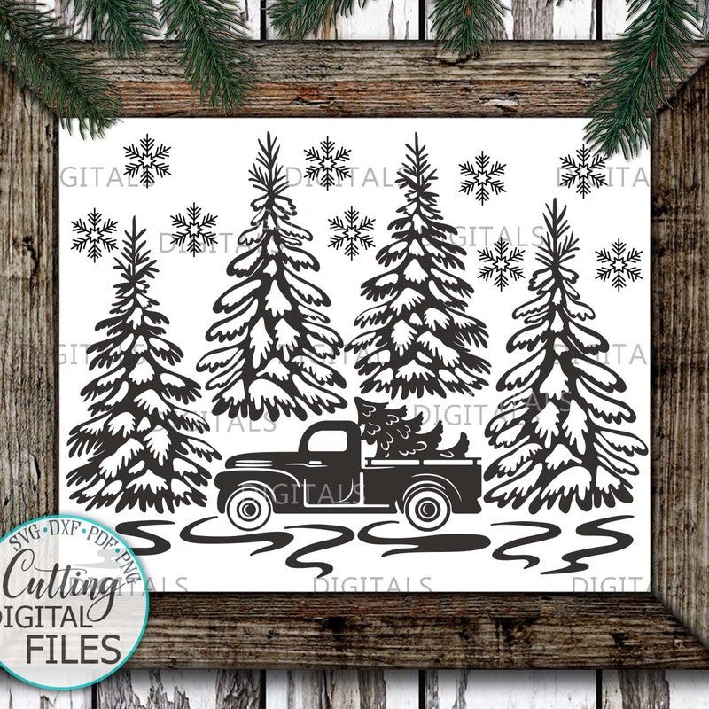 Winter Scene Svg - Etsy