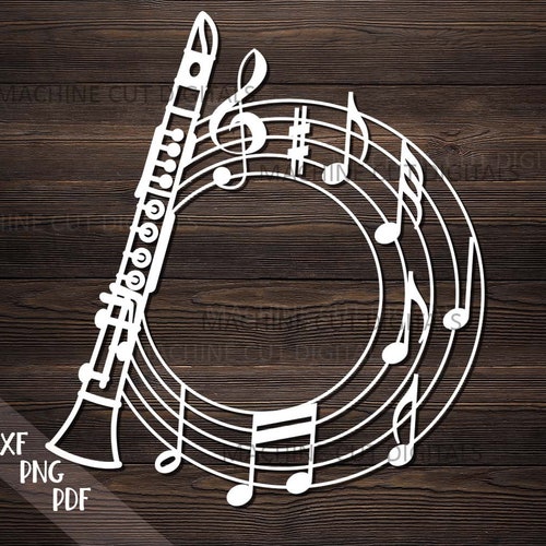 Clarinet Svg Laser Cut Template Glowforge Digital File Dxf - Etsy