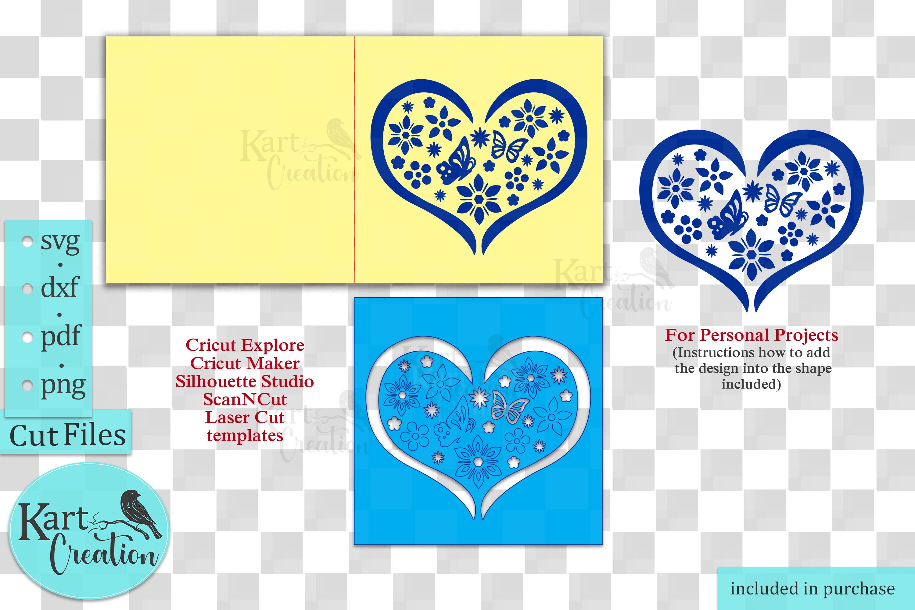 3D Pop up Heart Card Svg Pop up Svg Valentines Card Svg - Etsy