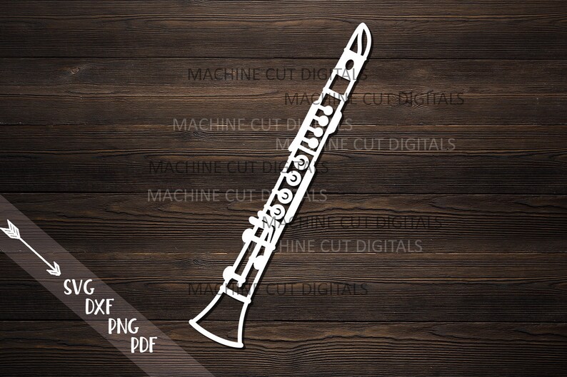 Clarinet Svg Laser Cut Template Glowforge Digital File Dxf | Etsy