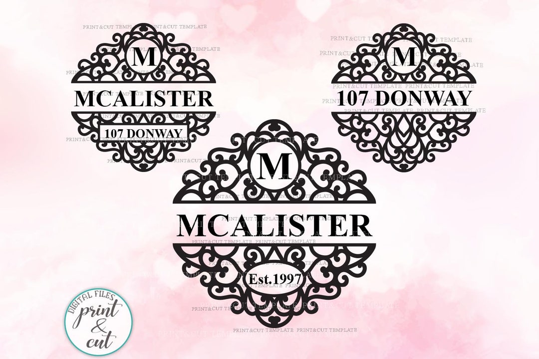 Mail Box Frame Svg Family Name Sign Svg Established Svg - Etsy